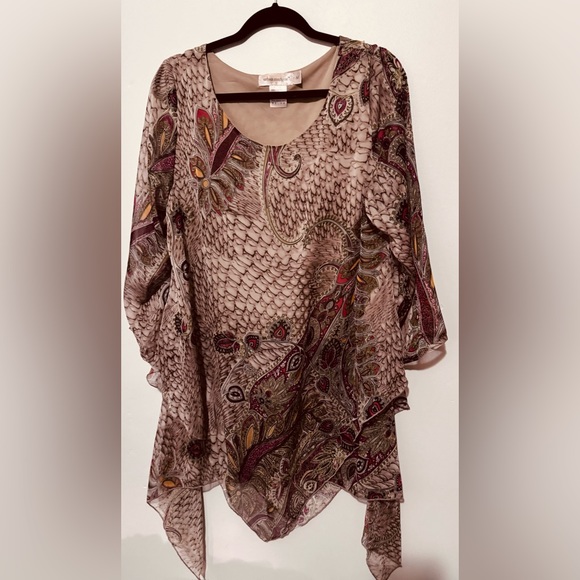 Urban Mangoz | Tops | Urban Mangoz Asymmetrical Sheer Layers Tunis ...